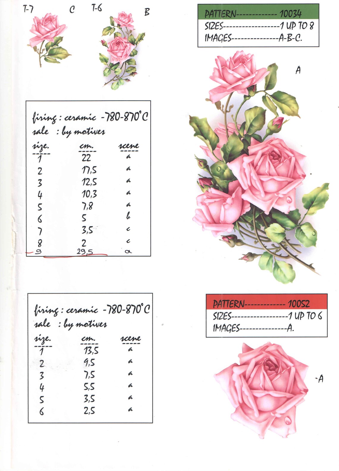 8 Pcs X 12,5 Cm. Ceramic Decals. Pattern 10034A/3 Scenes A. - Etsy