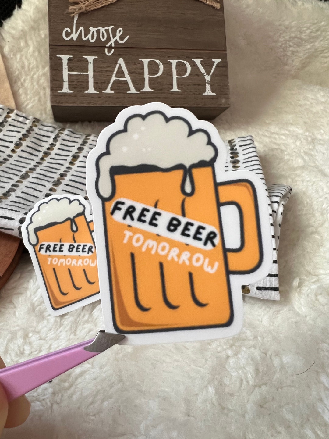 Free Beer Tomorrow, Stickers & Decals - Etsy