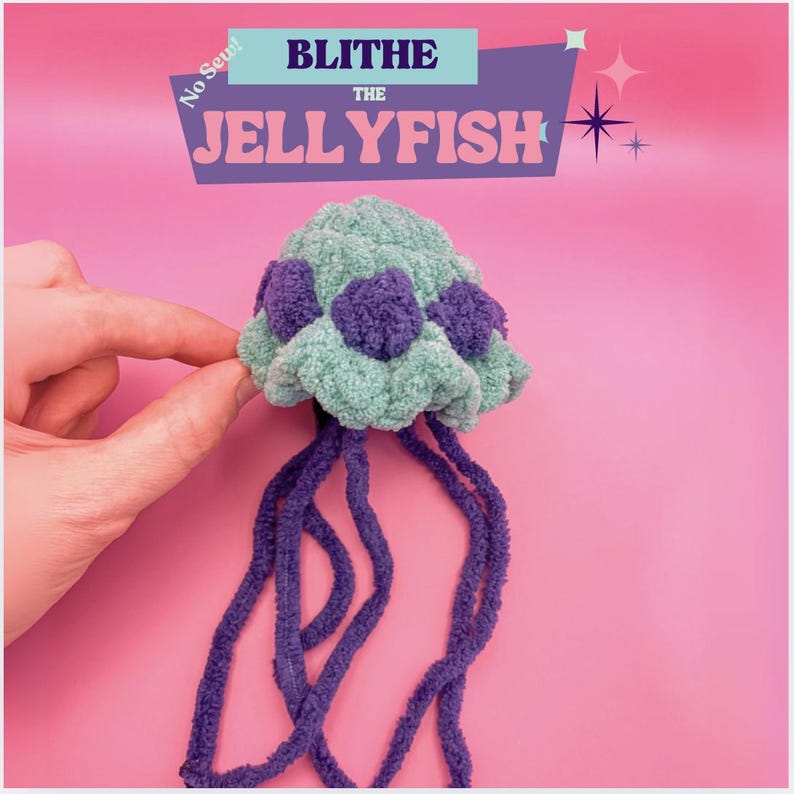 Blithe Jellyfish Crochet Pattern: No-sew Amigurumi (digital Download ...