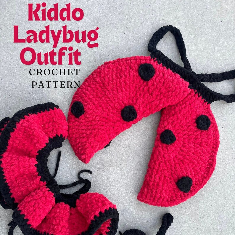Kiddo Ladybug Outfit Crochet Pattern - Etsy