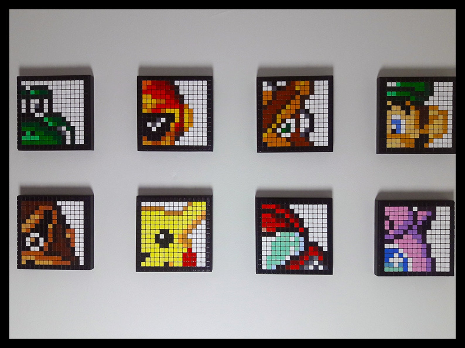 Minecraft Tiles Minecraft 8 Bit Mosaic Wall Hangings | Etsy