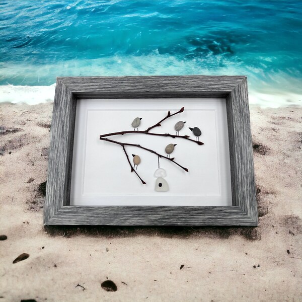 Bird Pebble Art - Etsy