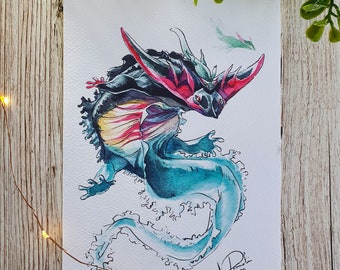 Dragapult Art - Etsy