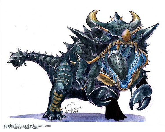 Guzzlord Original Watercolour Painting | Etsy