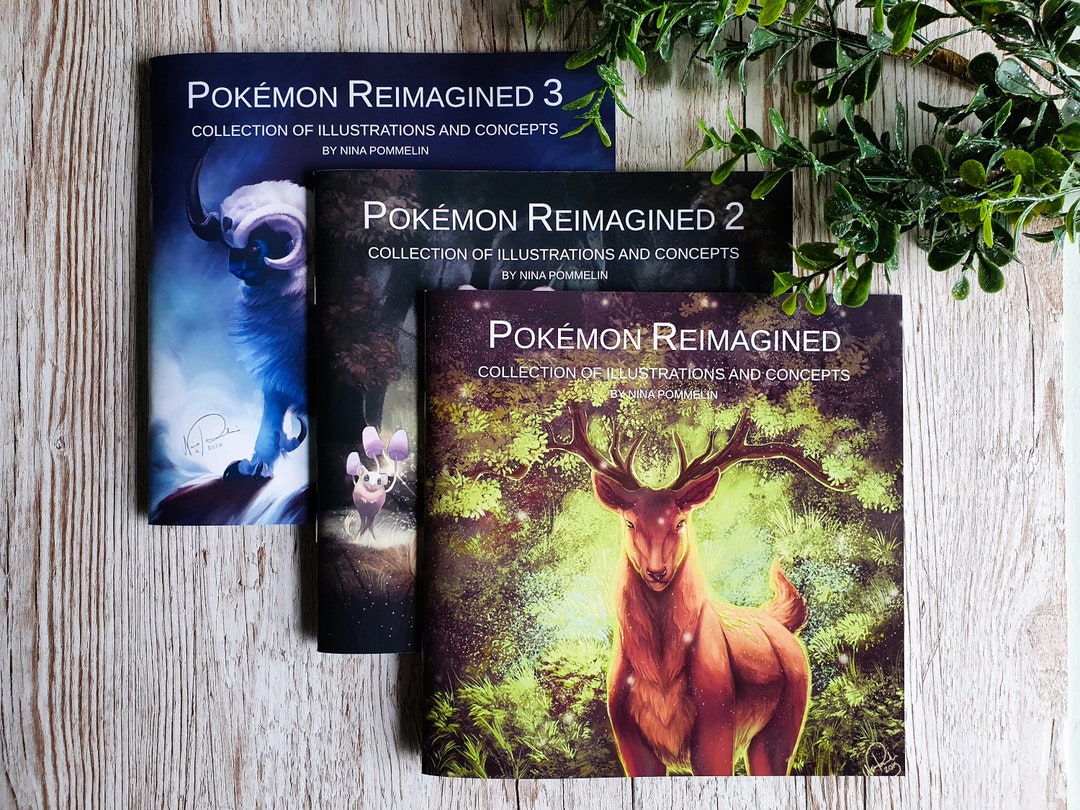 Pokémon Reimagined Art Book Set, Set of Three Books - Etsy