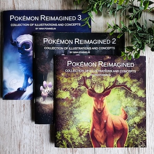 Pokémon Reimagined Art Book Set, Set of Three Books - Etsy