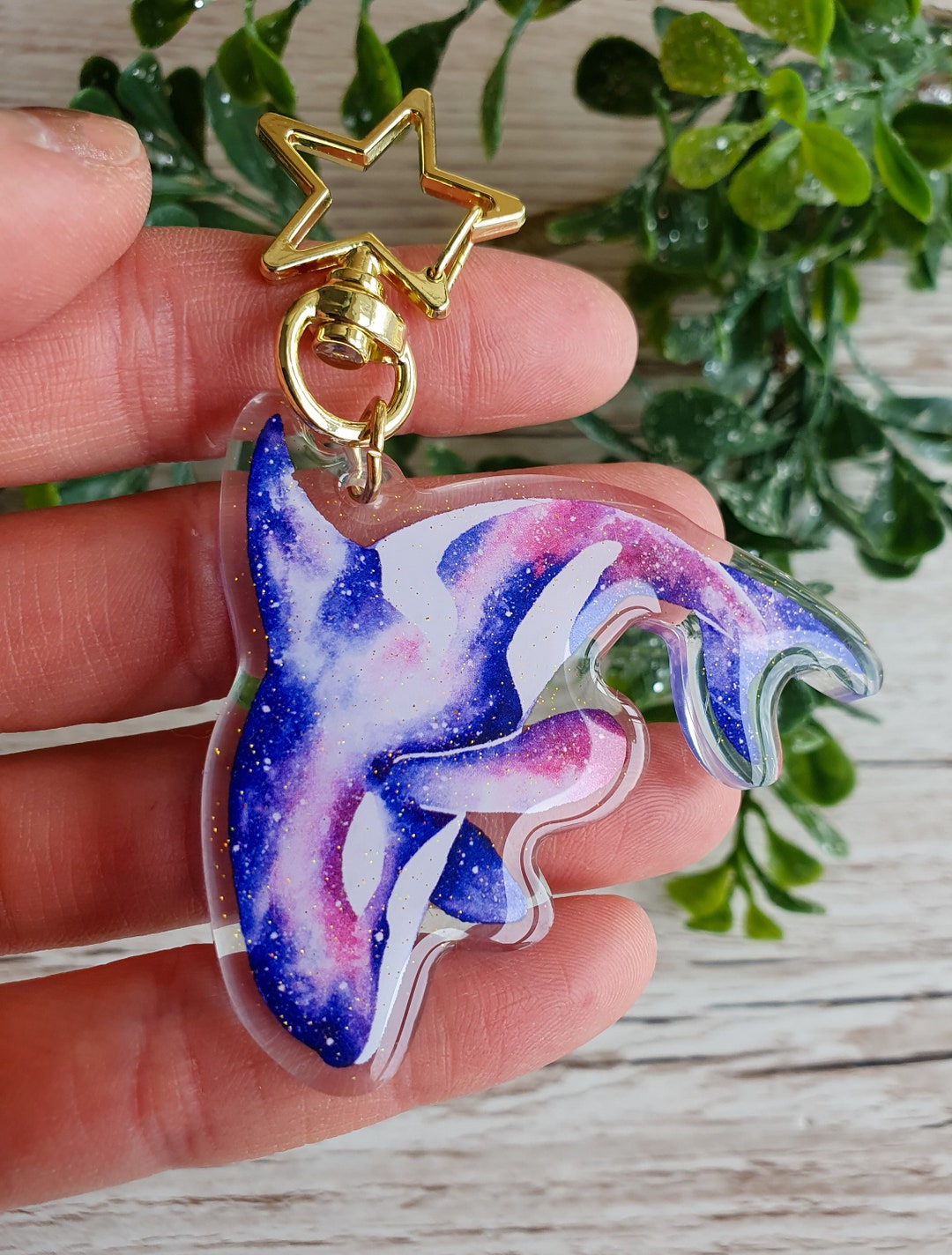 Galactic Orca | Acrylic Keychain - Etsy