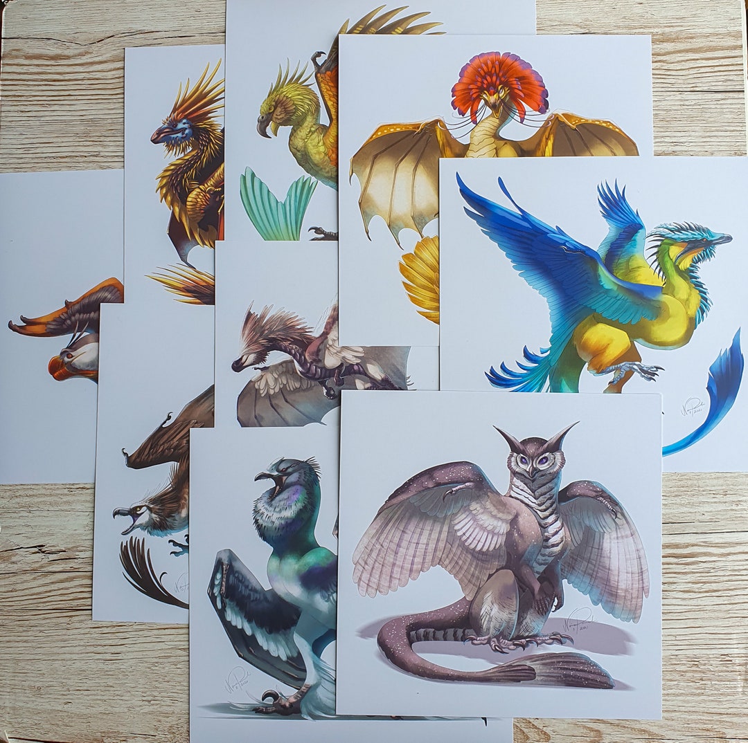 Bird Dragon Art Prints - Etsy
