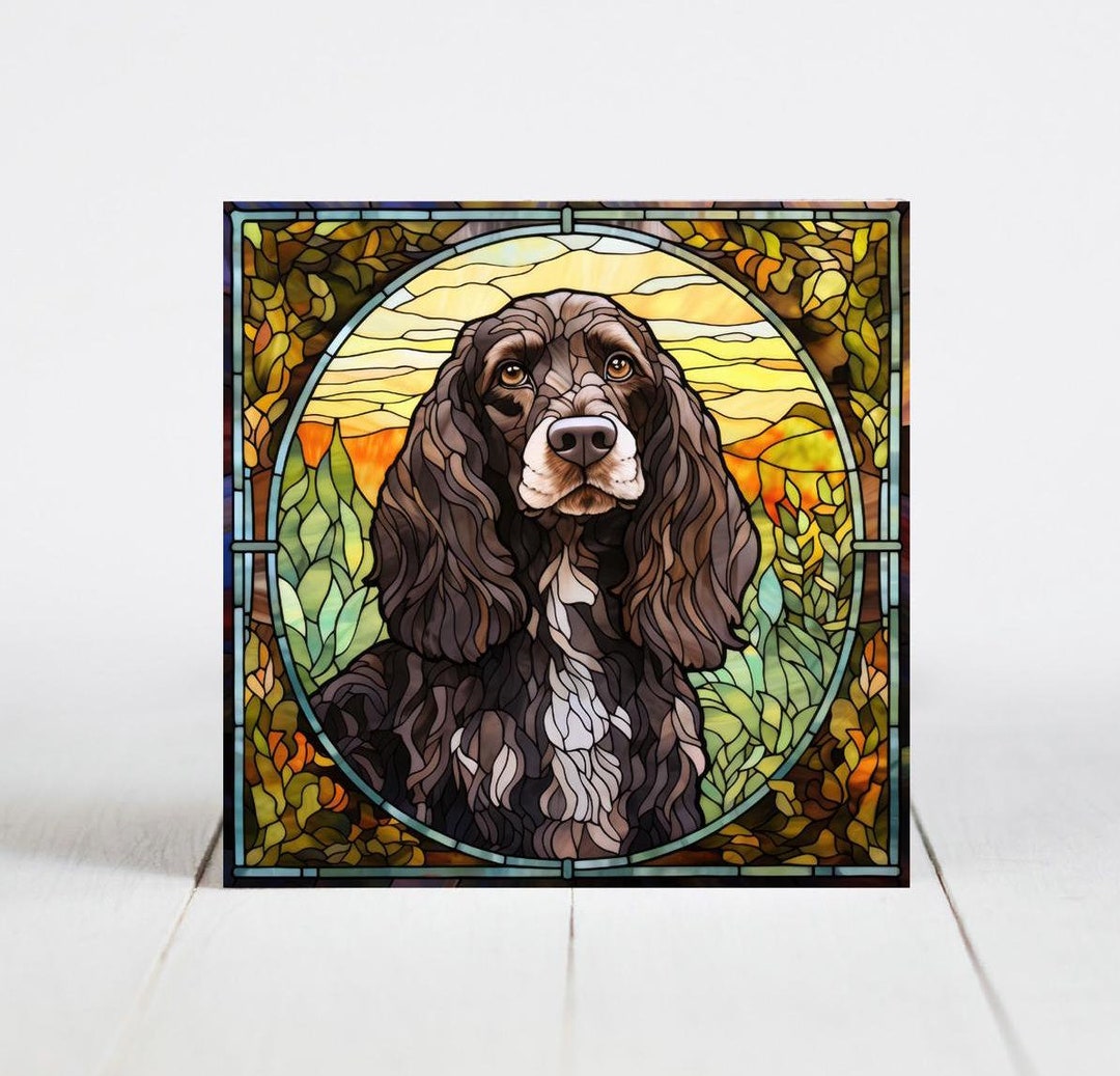 Cocker Spaniel Ceramic Tile, Cocker Spaniel Decorative Tile, Cocker ...