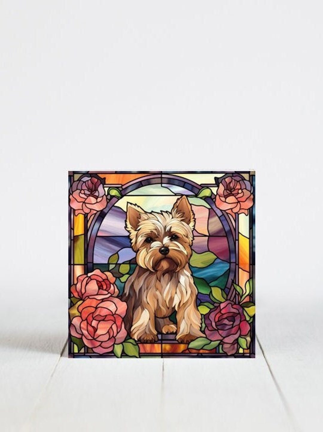 Yorkie Ceramic Tile, Yorkie Decorative Tile, Yorkie Gift, Yorkie ...
