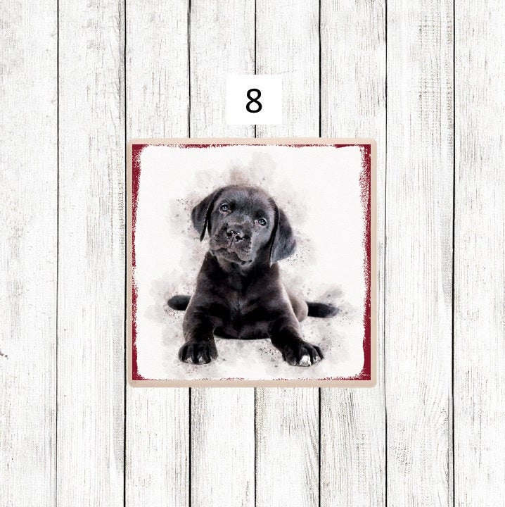 Labrador Retriever Coaster Lab Coasters Black Labrador Drink - Etsy UK