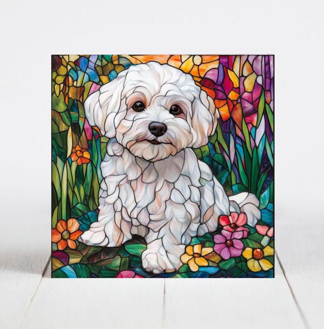 Maltese Ceramic Tile, Maltese Decorative Tile, Maltese Gift, Maltese ...