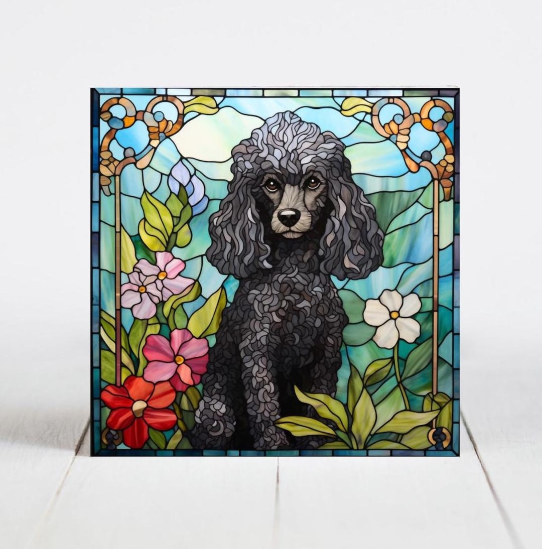 Poodle Ceramic Tile, Poodle Decorative Tile, Poodle Gift, Poodle ...