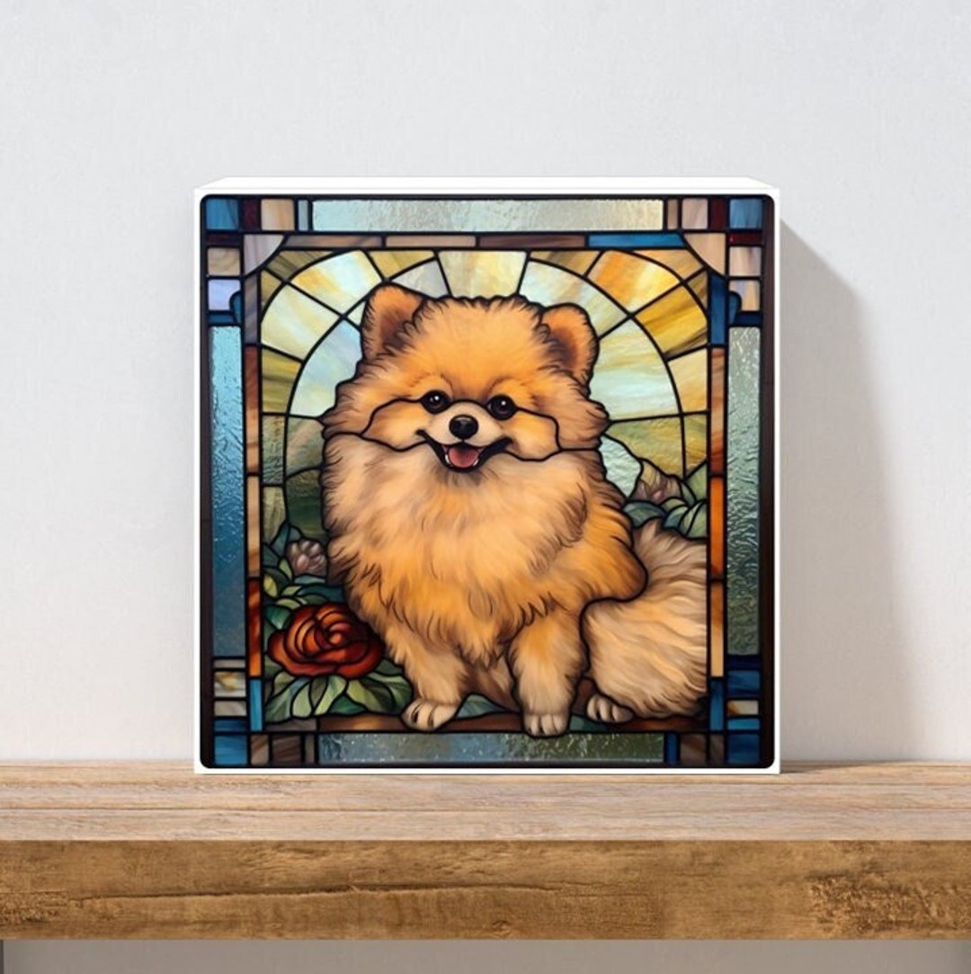 Pomeranian Wall Art, Pomeranian Decorative Art, Pomeranian Sign ...