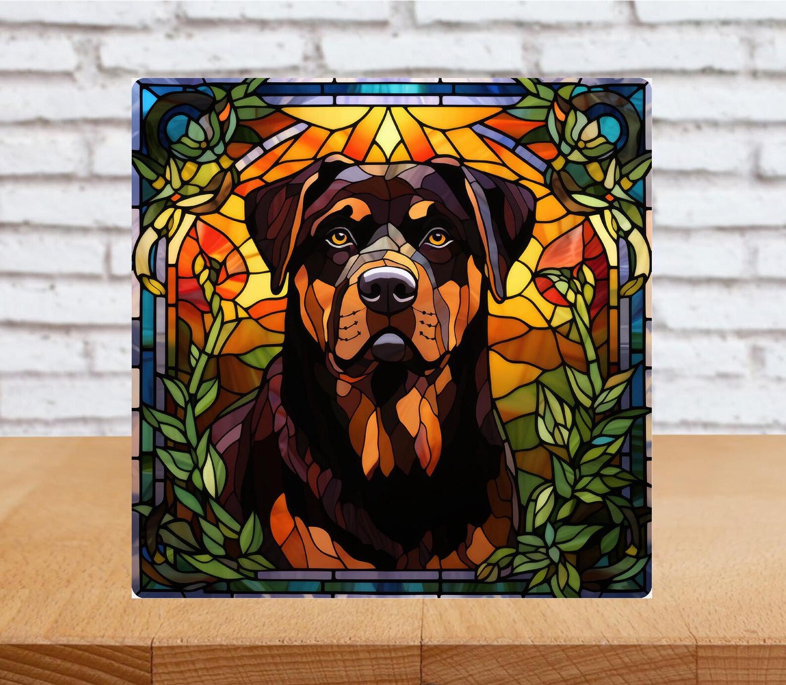 Rottweiler Wall Art, Rottweiler Decorative Art, Rottweiler Sign ...