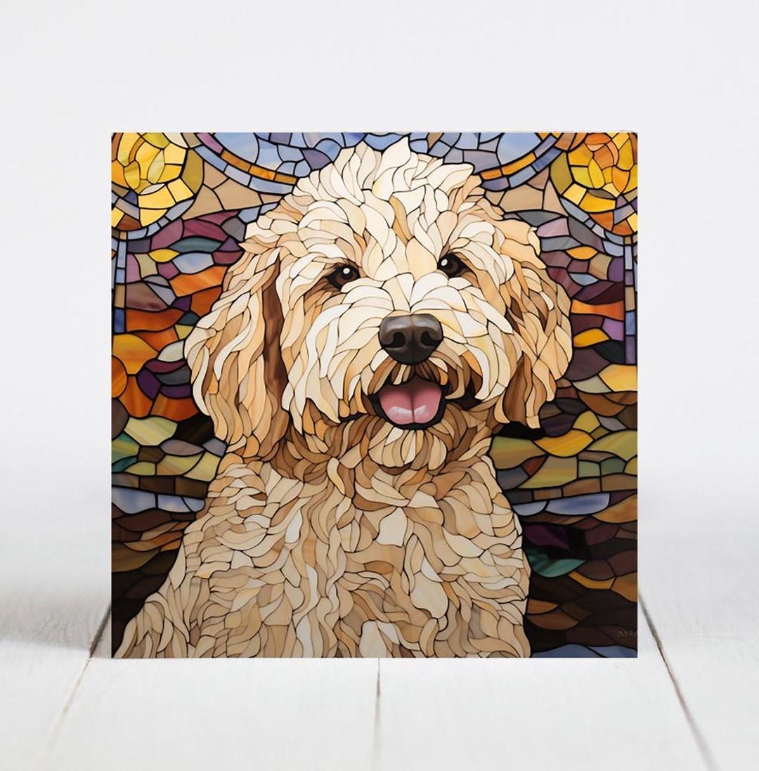 Labradoodle Ceramic Tile, Labradoodle Decorative Tile, Labradoodle Gift ...