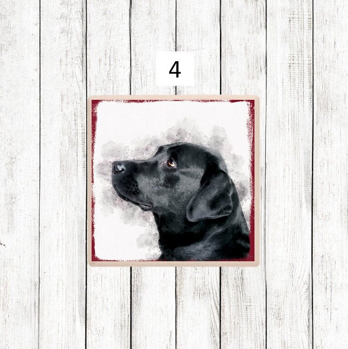 Labrador Retriever Coaster Lab Coasters Black Labrador Drink - Etsy UK