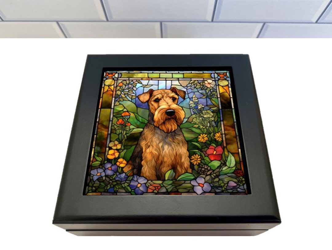 Airedale Terrier Keepsake Box Airedale Jewelry Box Airedale - Etsy