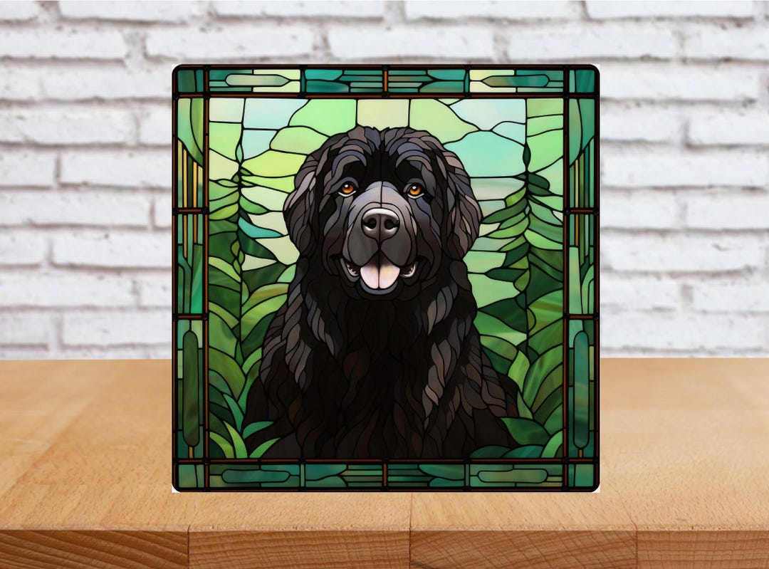 Newfoundland Dog Wall Art, Black Newfoundland Dog Sign, Newfoundland ...