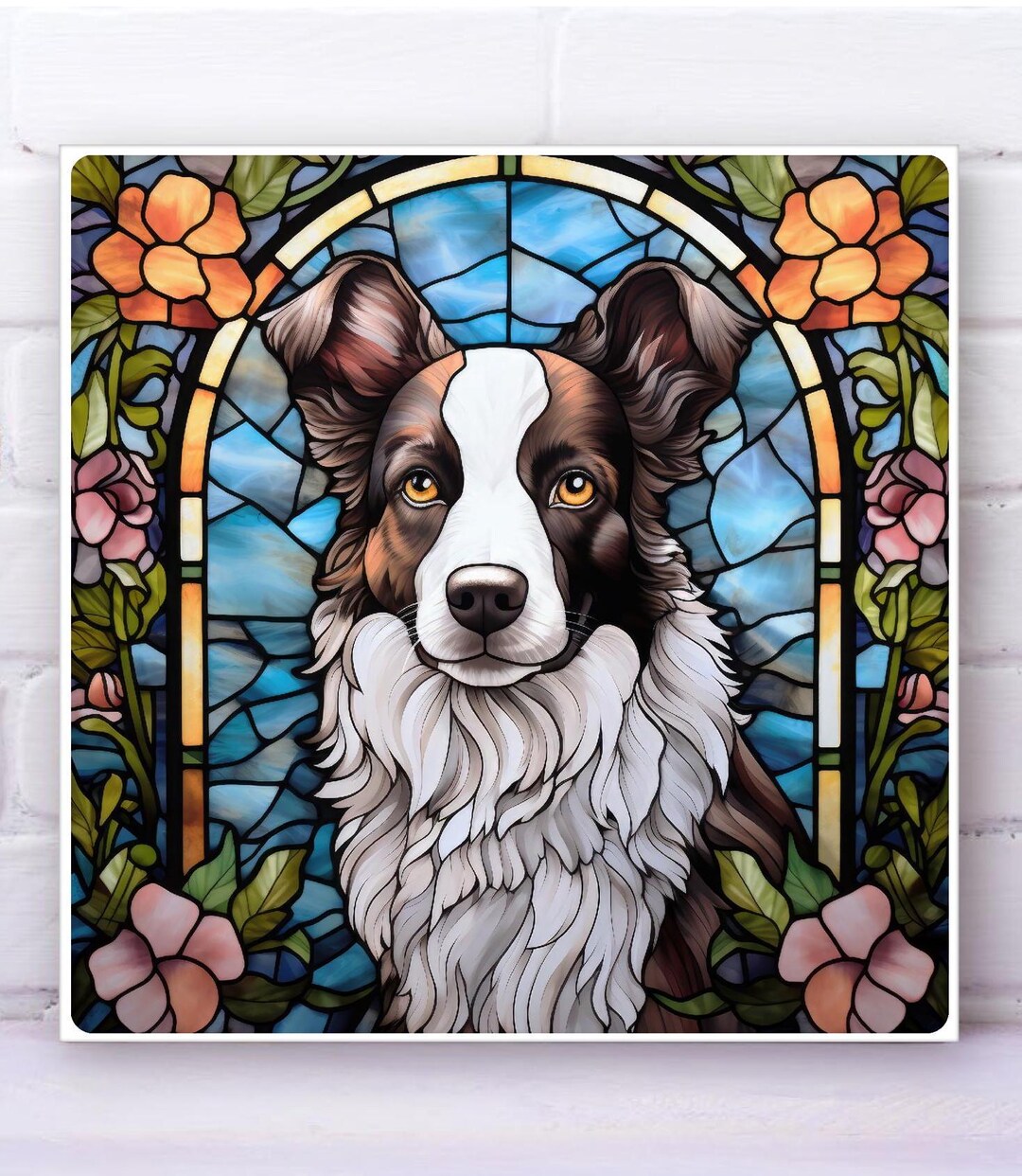 Border Collie Wall Art METAL PANEL & WOOD, Border Collie Sign, Border ...