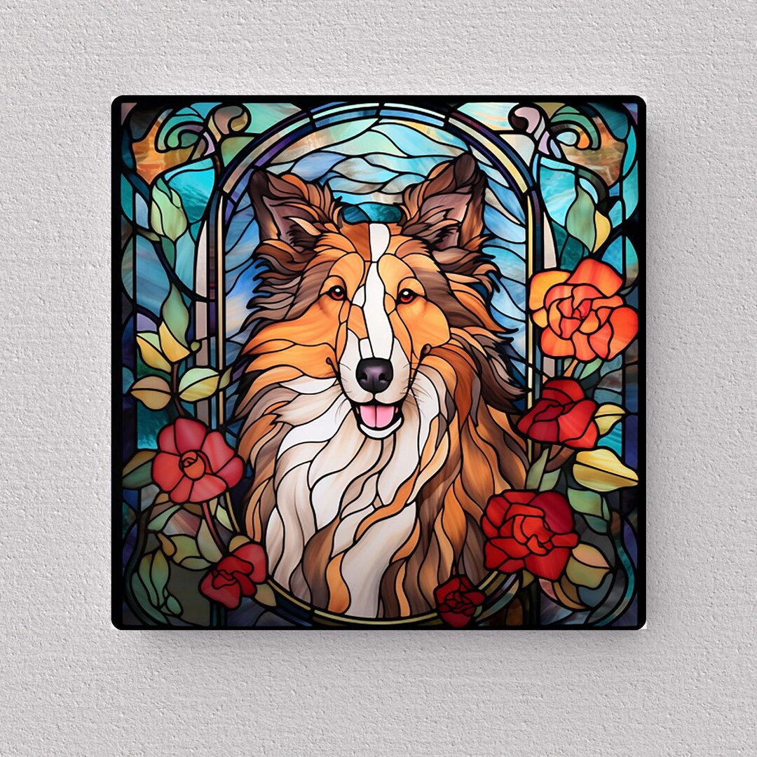 Rough Collie Wall Art, Collie Sign, Rough Collie Sign, Collie Home ...