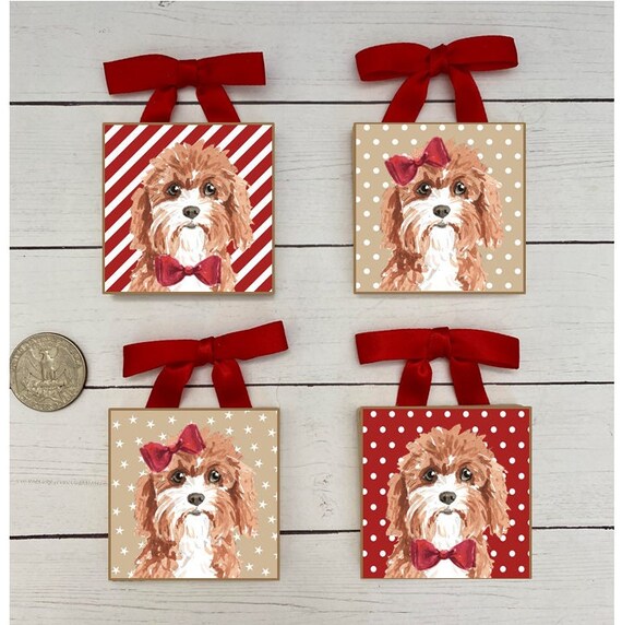 4 Mini Cavapoo Ornaments 2 Cavapoo Ornaments Cavapoo | Etsy