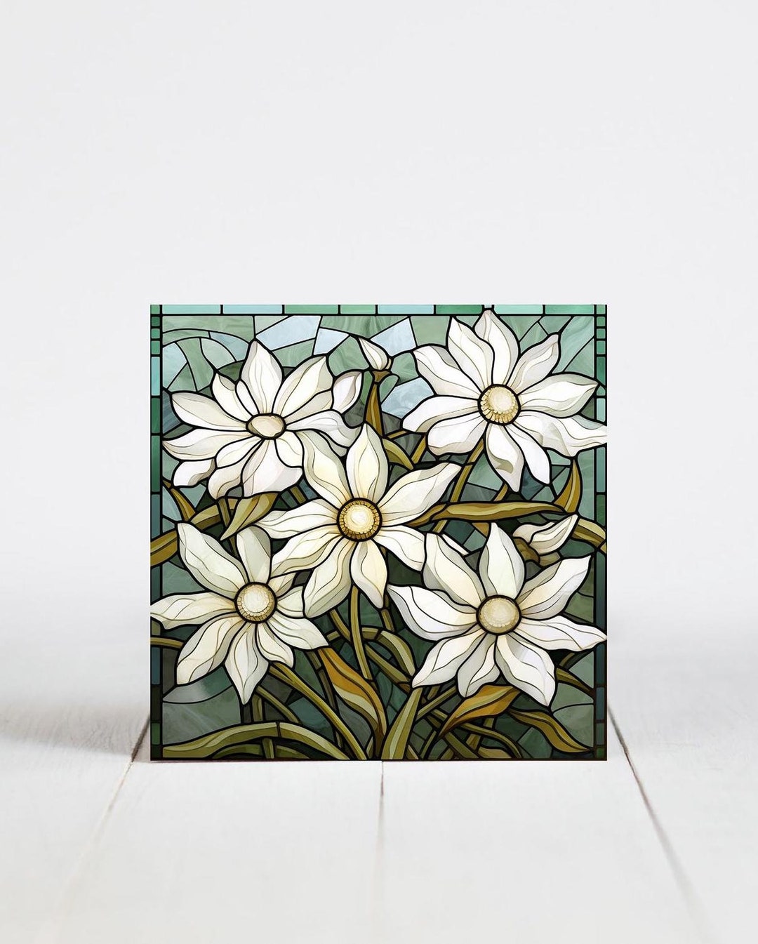 Daisy Flowers Ceramic Tile, Daisy Decorative Tile, Daisy Gift, Daisy ...