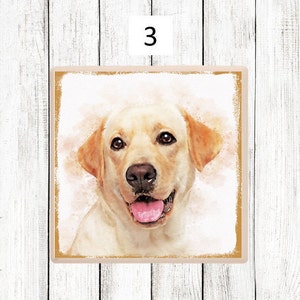 Labrador Retriever Coaster, Lab Coasters, Yellow Labrador Drink ...