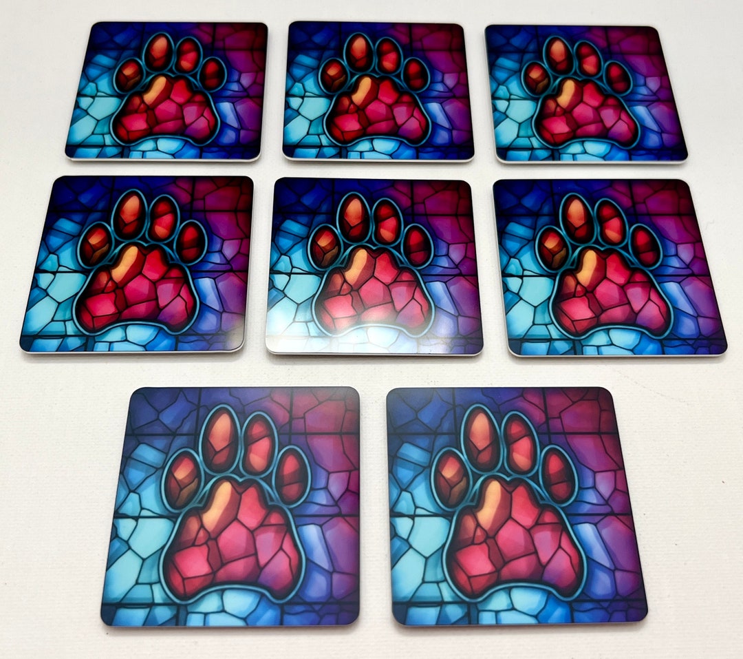 Dog Paw Magnets, 2.25" Dog Rescue Magnets, Dog Magnets, Dog Lover ...