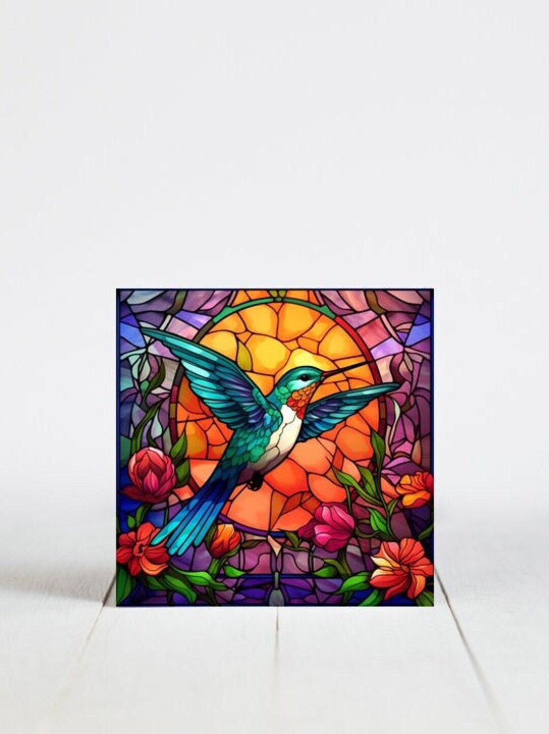 Hummingbird Ceramic Tile, Hummingbird Decorative Tile, Hummingbird Gift ...