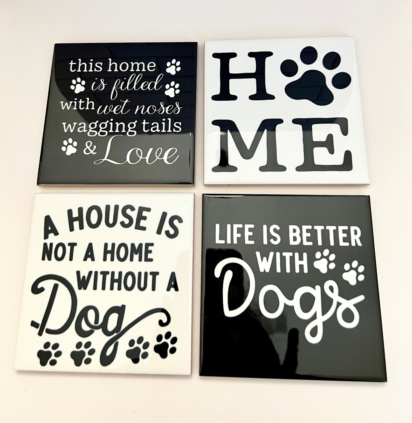 Dog Coasters, Dog Coaster Gift, Dog Mom Coasters, Dog Lover Gift, Dog ...