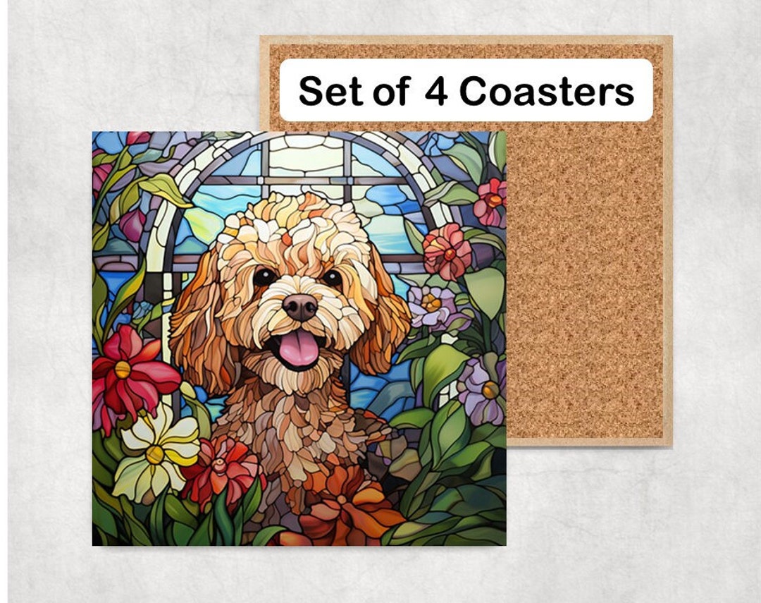 Cavapoo Coasters, Cavapoo Coaster Set, Cavapoo Coaster Gift, Cavapoo Owner Gift, Cavapoo Drink ...