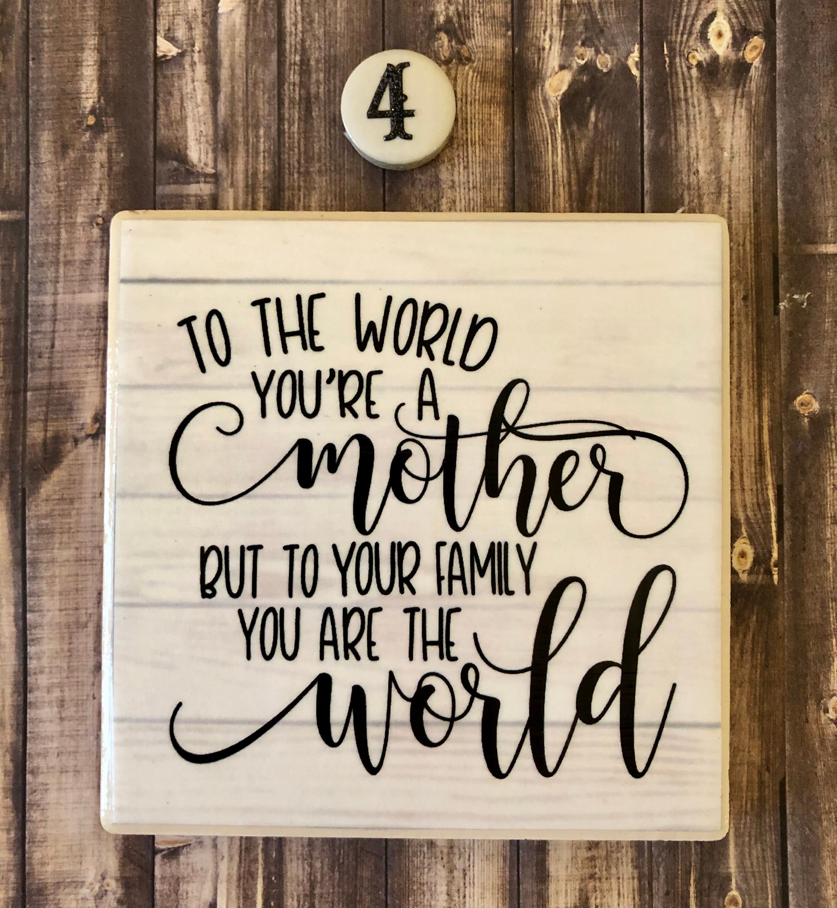 Mother's Day Coasters Mother's Day Coaster Set - Etsy