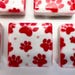 Red Paw Print Tiles for DIY Crafts, Jewelry, Magnets, Party Favors ...