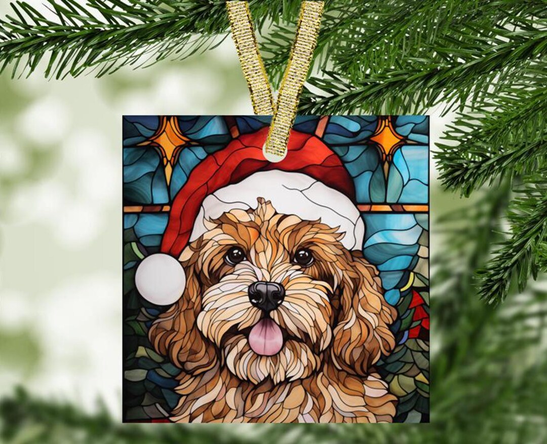 Cavapoo Glass Ornament, Cavapoo Glass Ornament, Cavapoo Christmas ...