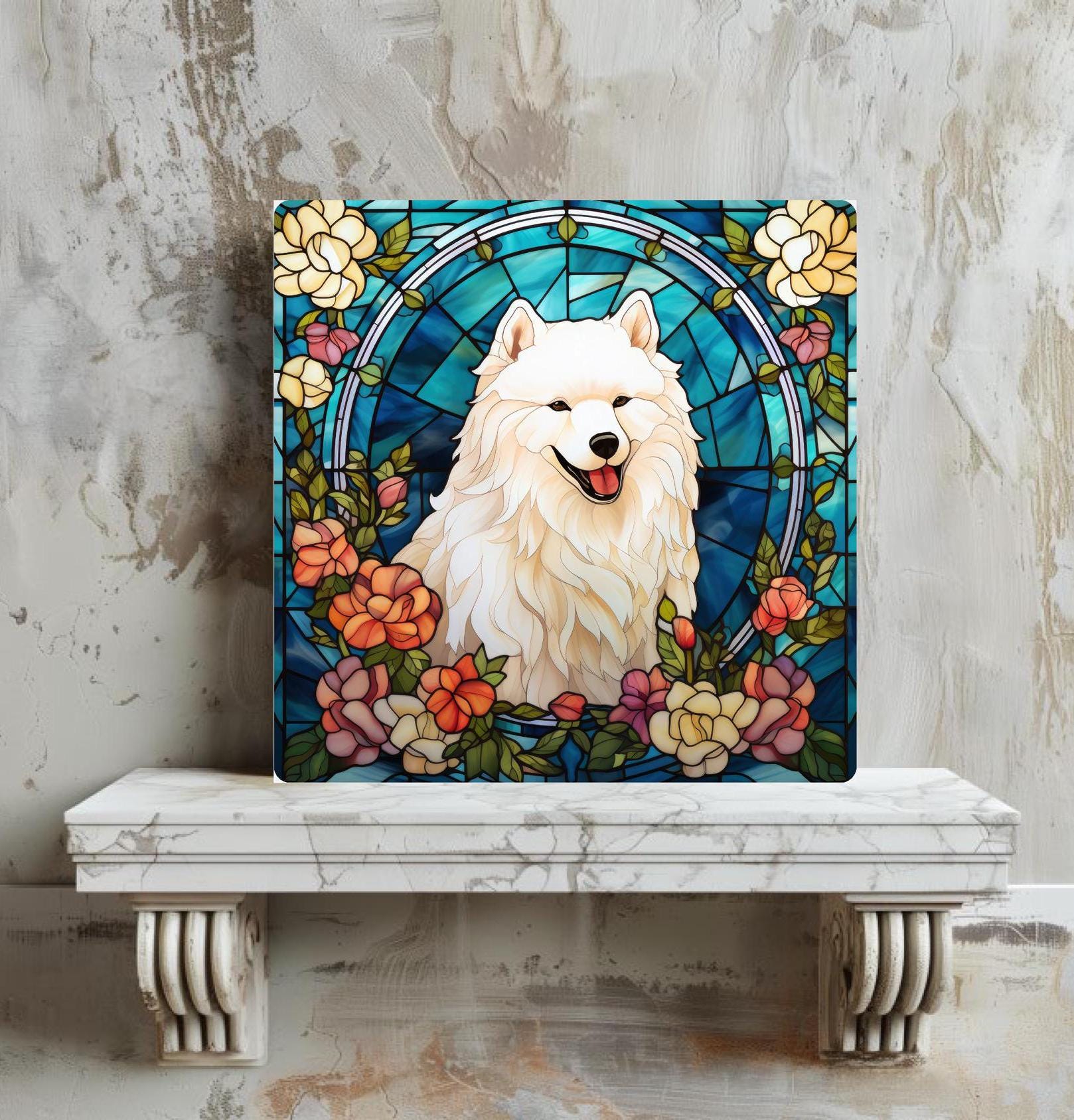 Samoyed Wall Art, Samoyed Sign, Samoyed Decorative Art, Samoyed Home ...