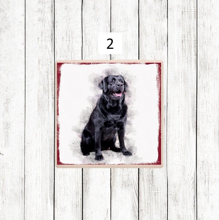 Labrador Retriever Coaster Lab Coasters Black Labrador Drink - Etsy UK