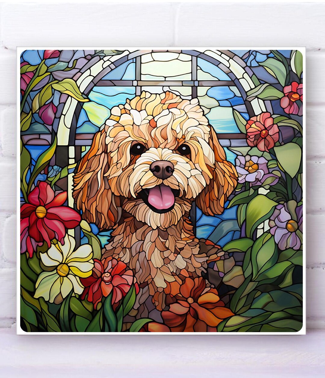 Cavapoo Wall Art METAL PANEL & WOOD, Cavapoo Decorative Art, Cavapoo ...