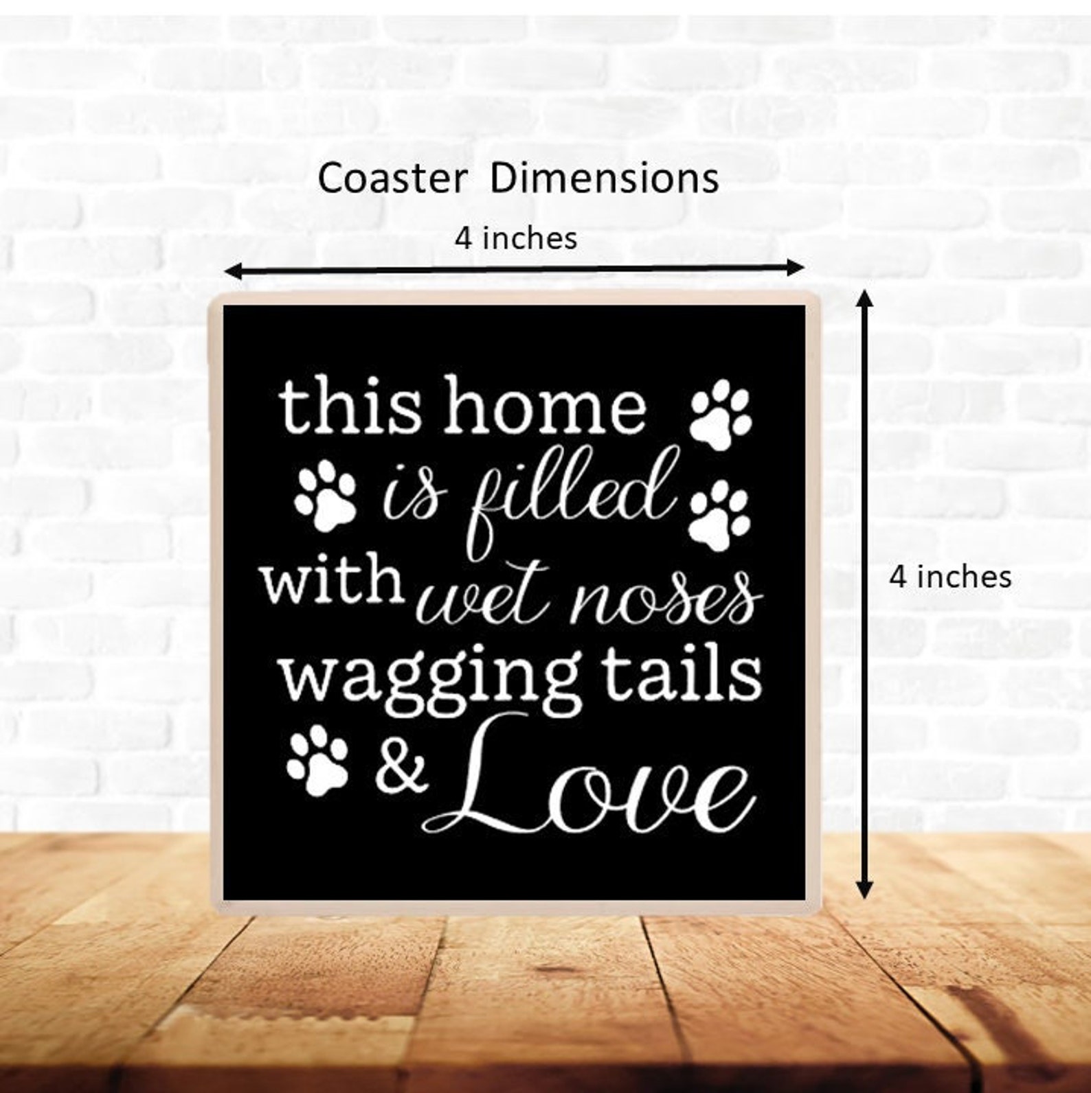 Dog Coasters Dog Coaster Gift Dog Mom Coasters Dog Lover - Etsy