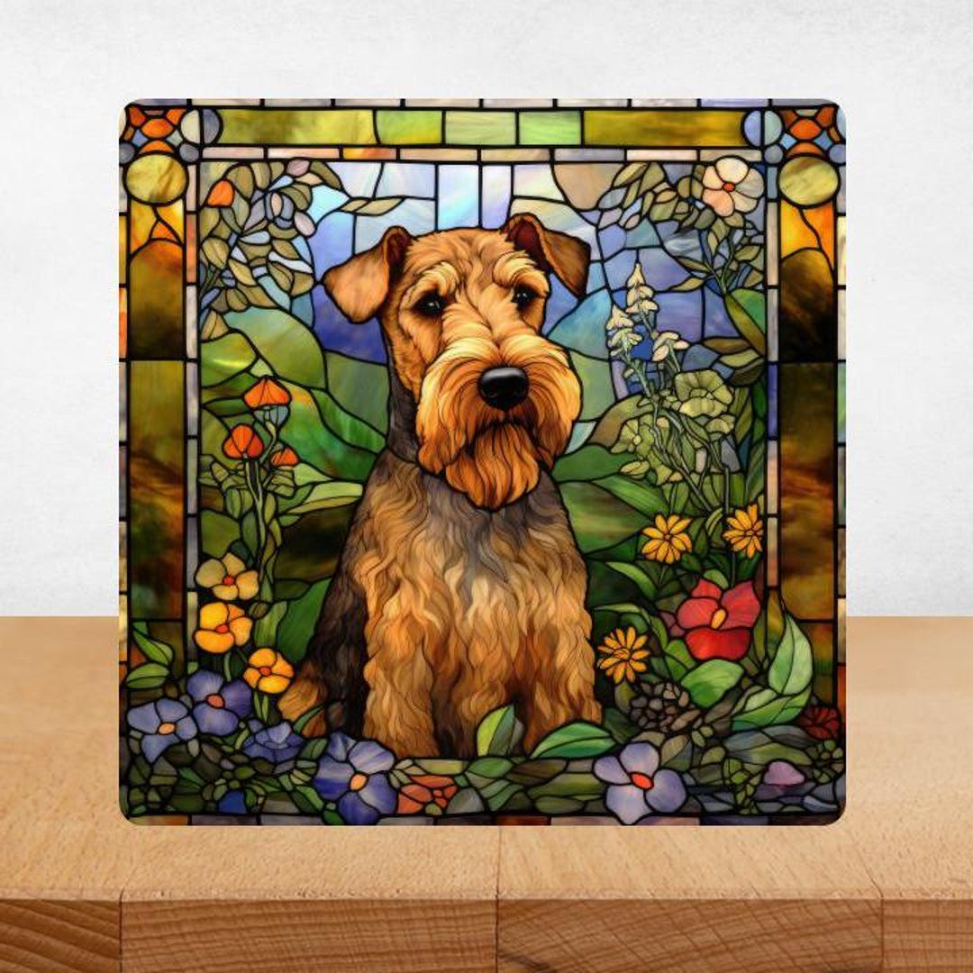 Airedale Terrier Wall Art, Airedale Sign, Airedale Home Decor, Airedale ...