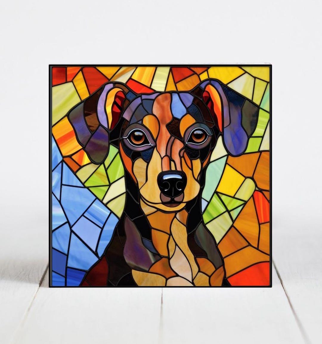 Miniature Pinscher Ceramic Tile, Miniature Pinscher Decorative Tile ...