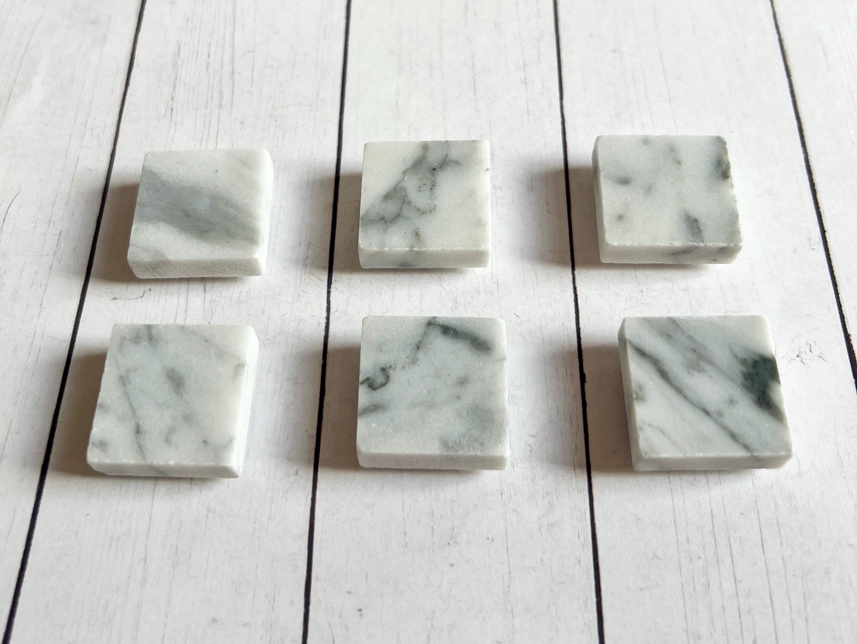 Strong Square Marble Magnets | Rare Earth Neodymium Stone Magnets | Set ...