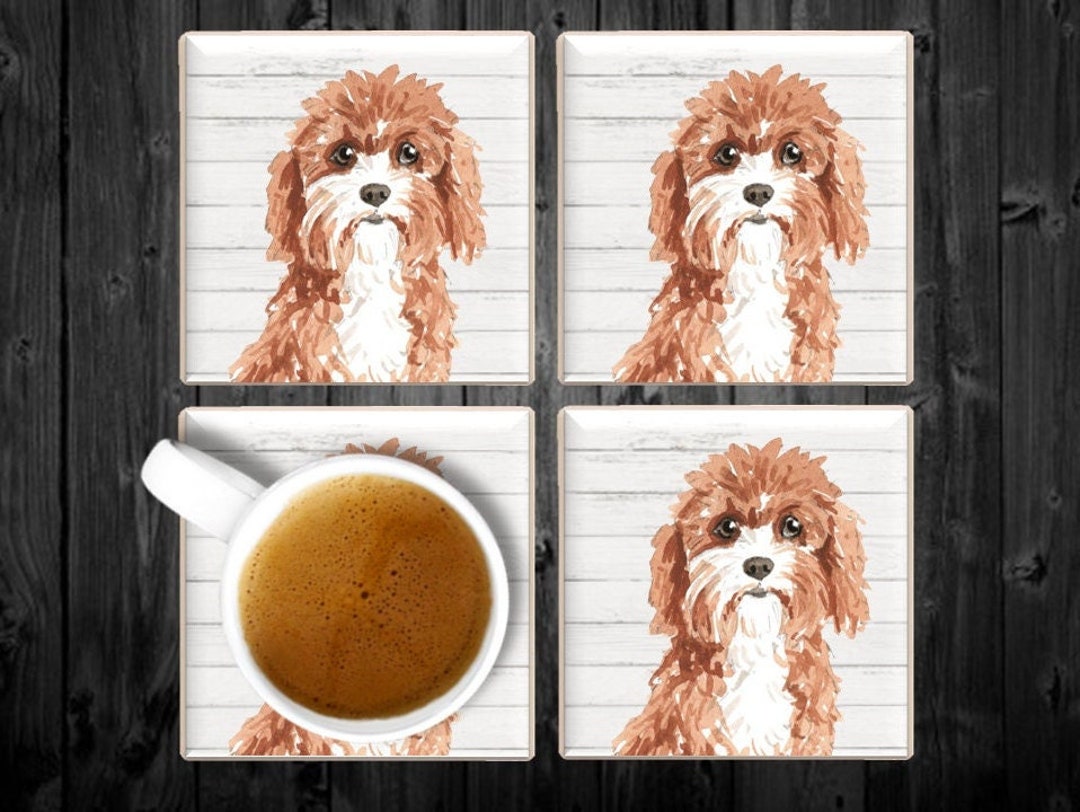 Cavapoo Coasters Cavapoo Coaster Set Cavapoo Coaster Gift - Etsy