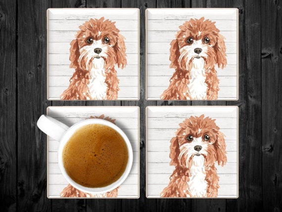 Cavapoo Coasters Cavapoo Coaster Set Cavapoo Coaster Gift - Etsy