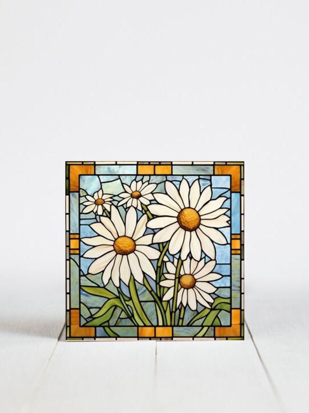 Daisy Flowers Ceramic Tile, Daisy Decorative Tile, Daisy Gift, Daisy ...