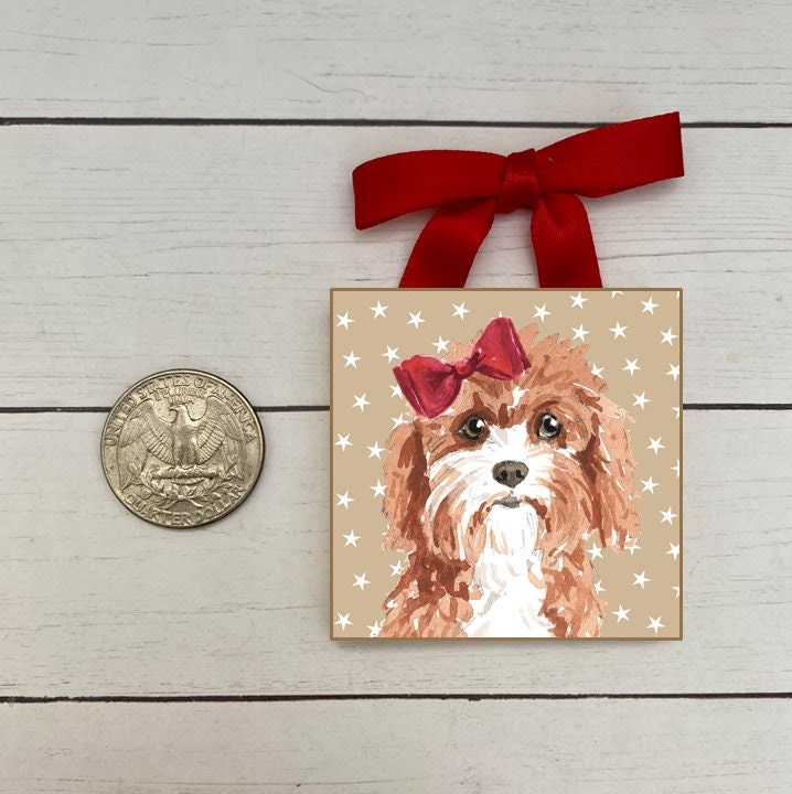 4 Mini Cavapoo Ornaments 2 Cavapoo Ornaments Cavapoo | Etsy