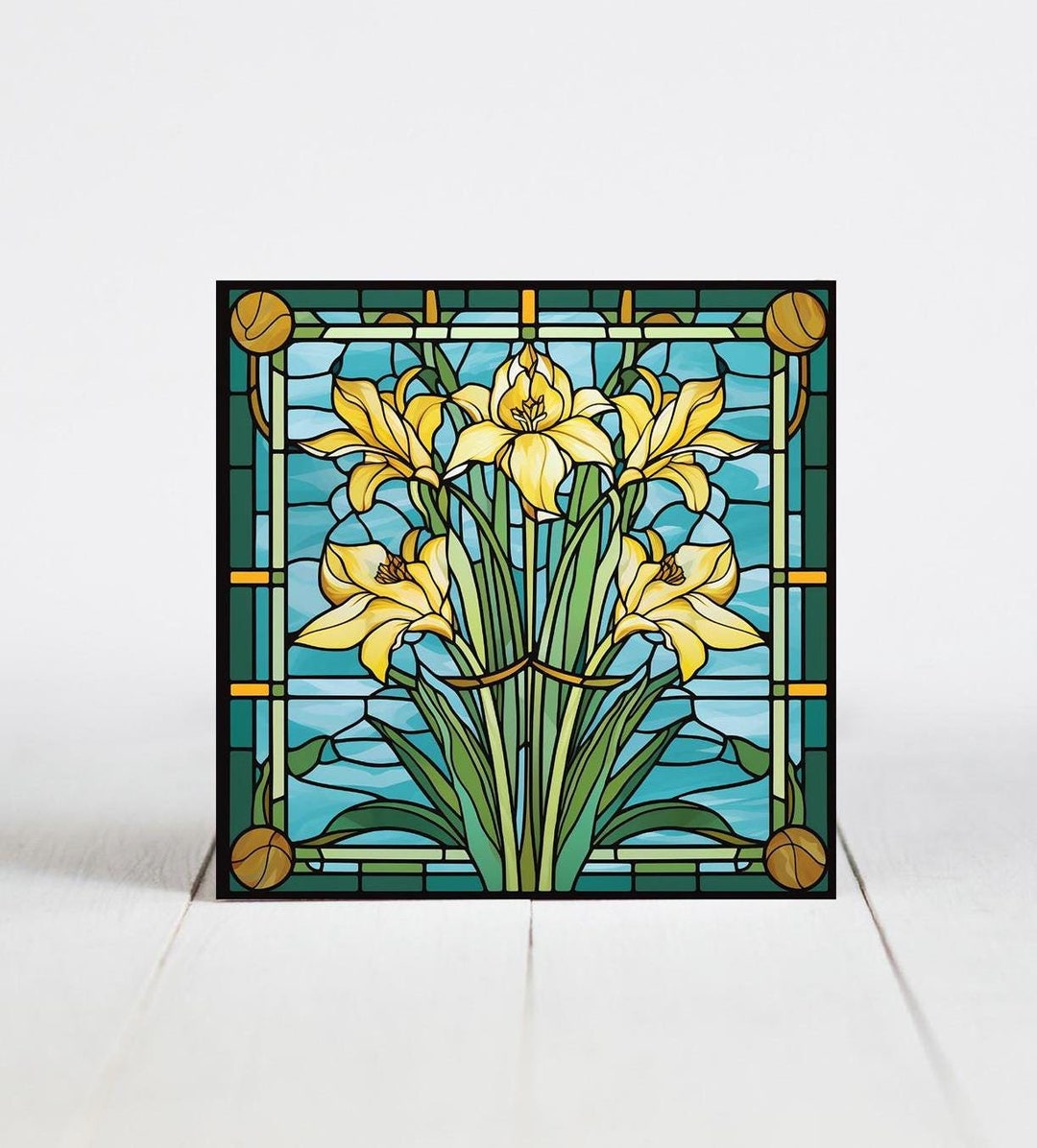Lily Flower Ceramic Tile, Lily Decorative Tile, Lily Gift, Lily Coaster ...