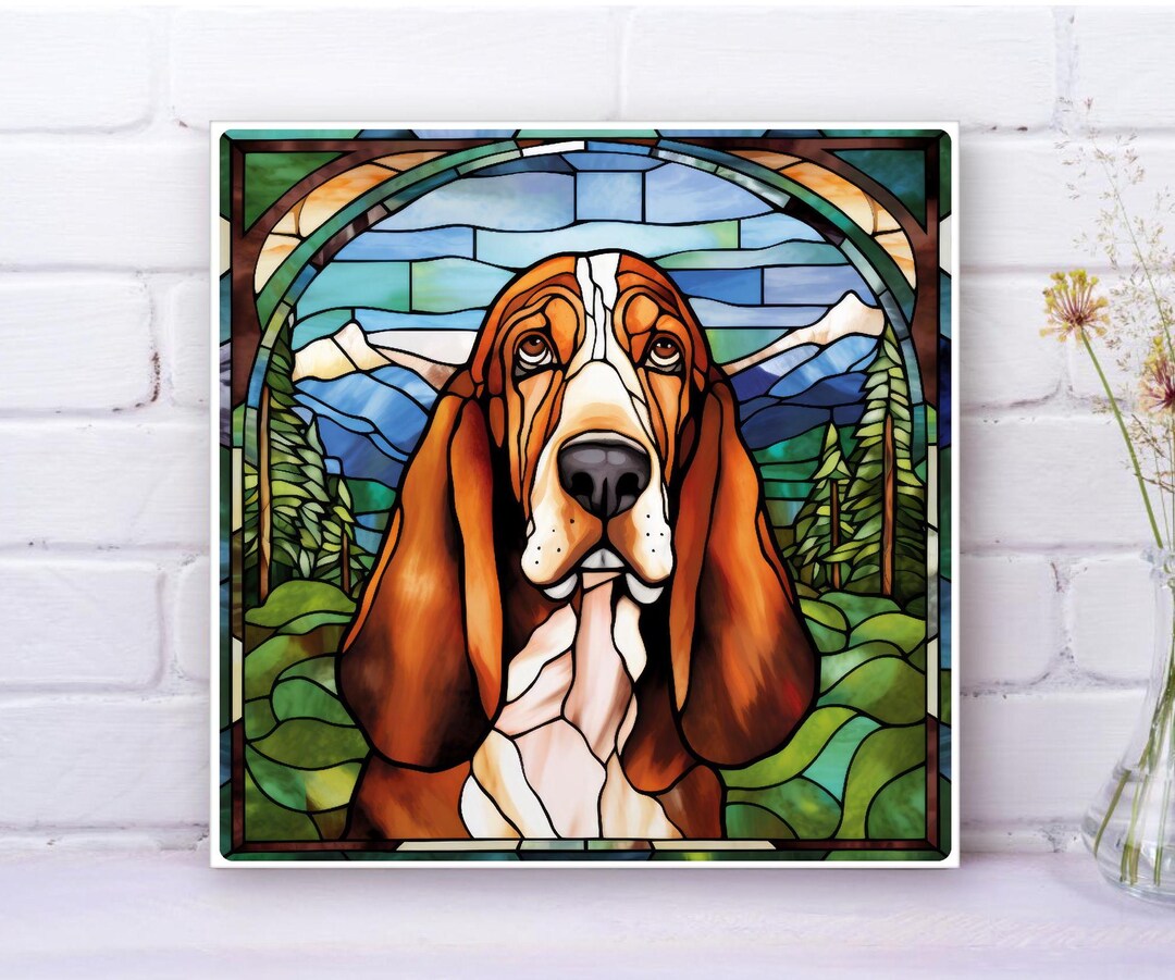 Basset Hound Wall Art METAL PANEL & WOOD, Basset Hound Wood Sign ...