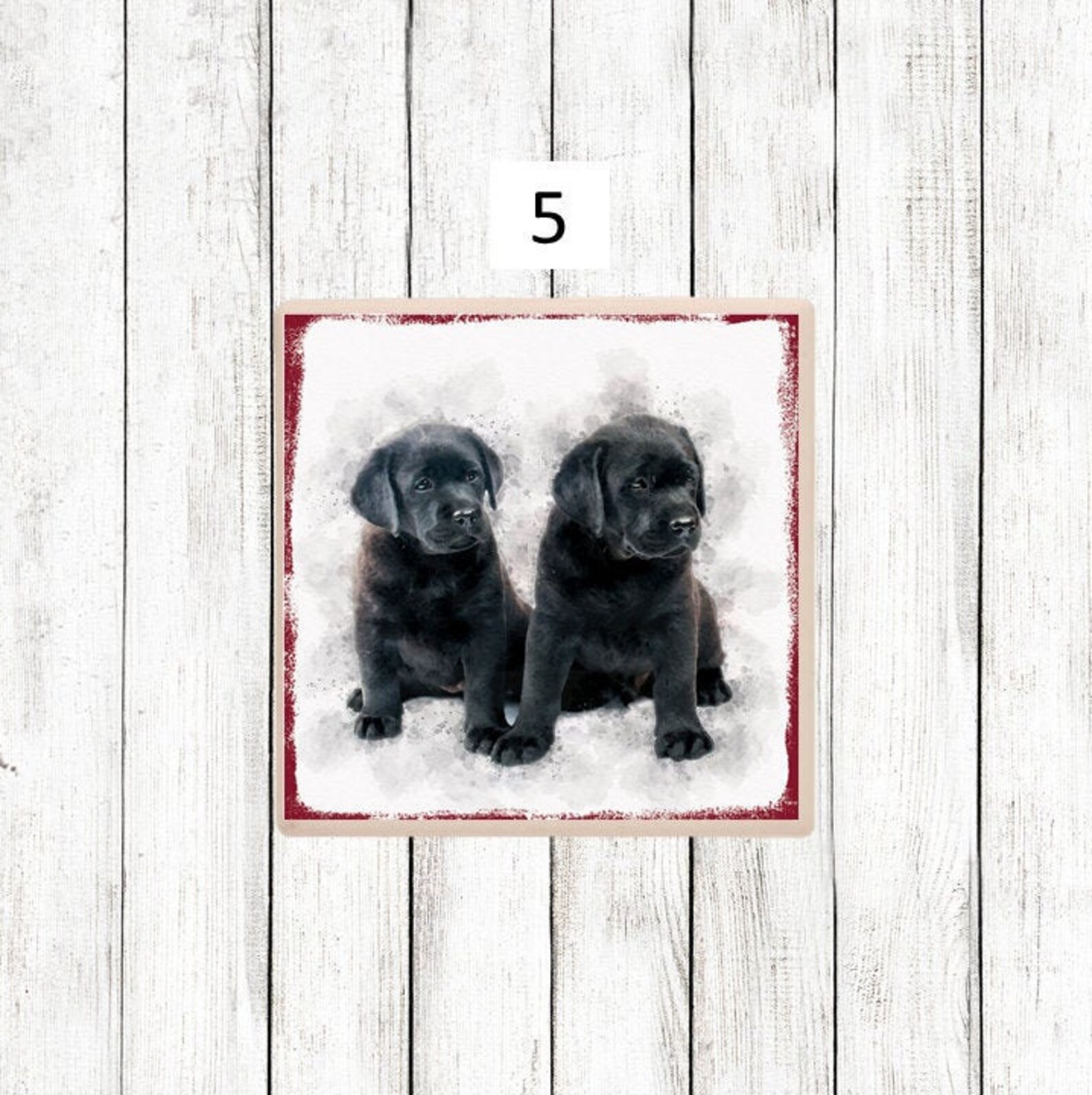 Labrador Retriever Coaster Lab Coasters Black Labrador Drink - Etsy