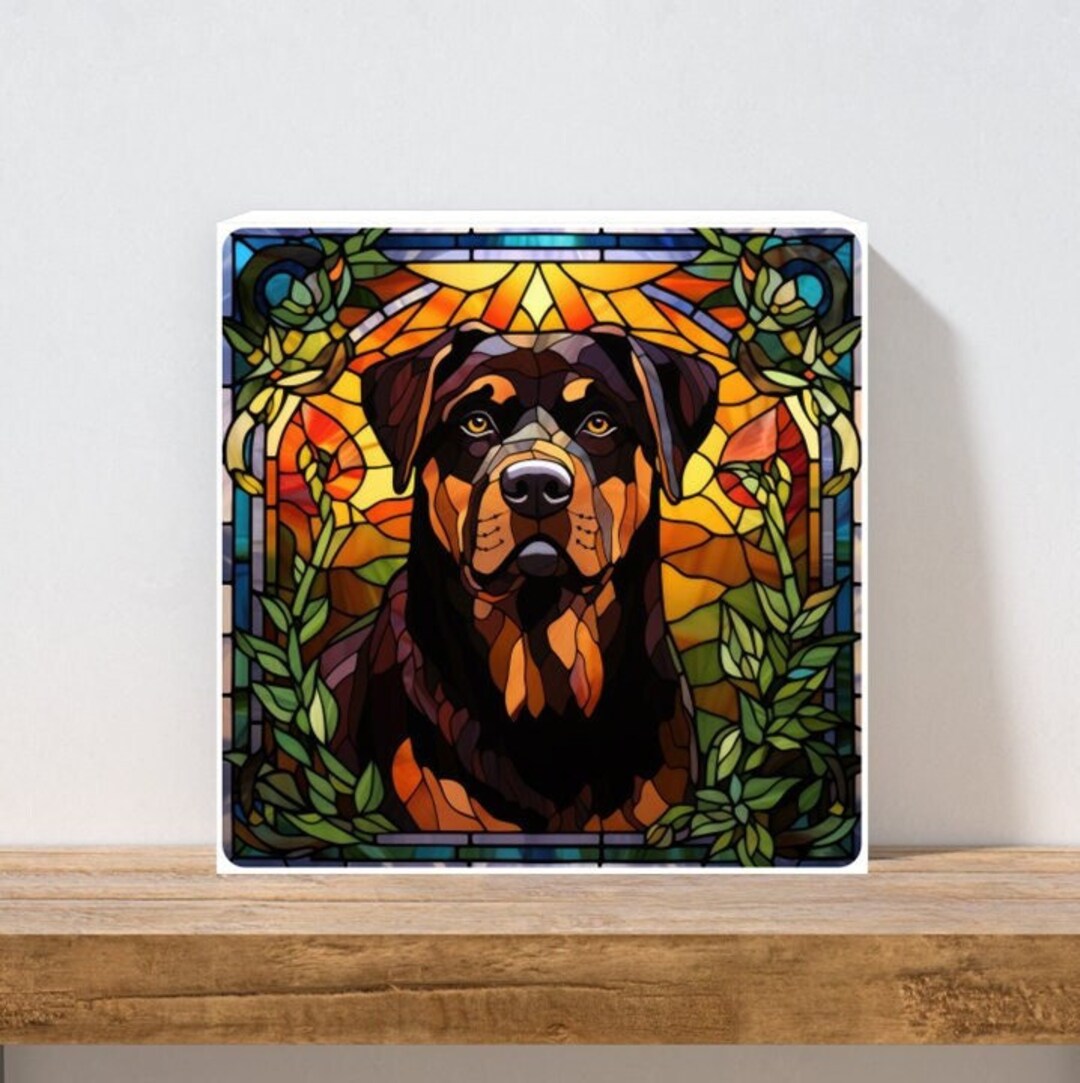 Rottweiler Wall Art, Rottweiler Decorative Art, Rottweiler Sign ...